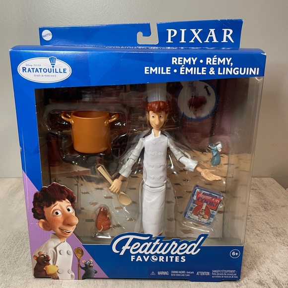 Mattel | Toys | Disney Ratatouille Remy Emile Linguini Figurines Toy ...